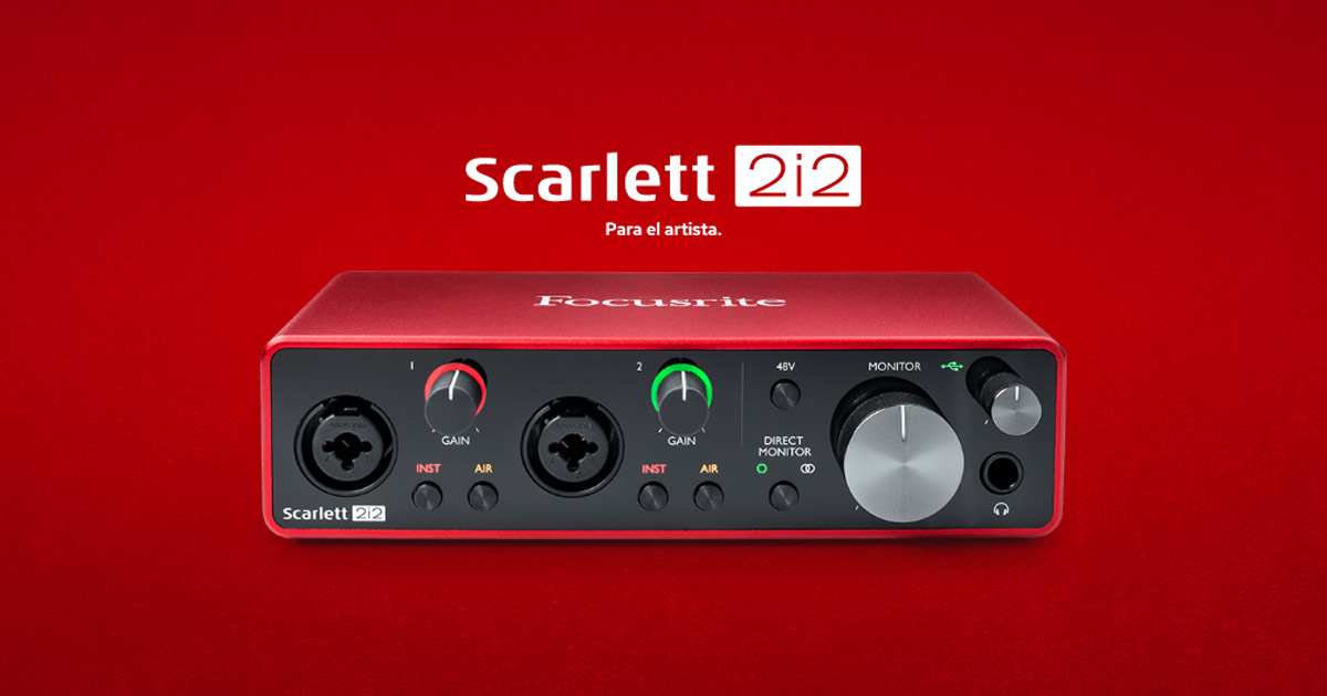 Focusrite Scarlett 2i2 3rd Gen - Interfaz De Audio USB | MAG Audio Perú
